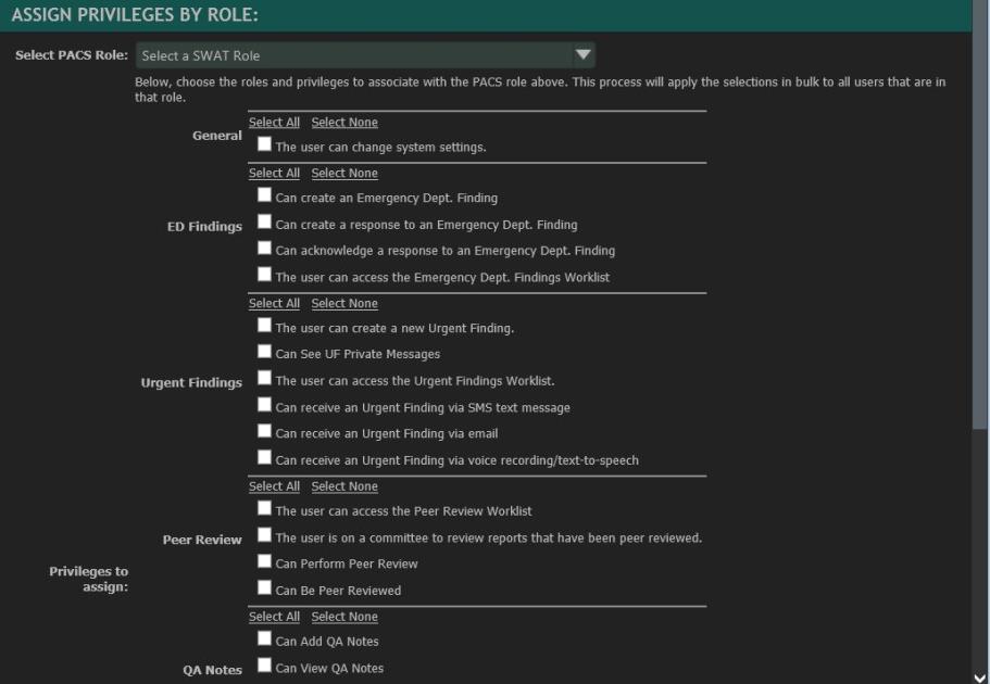 Assign Privileges by Role